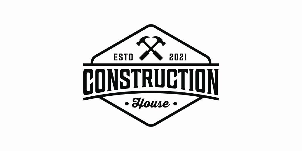 Vintage Construction Logo Vector Images (over 170,000)