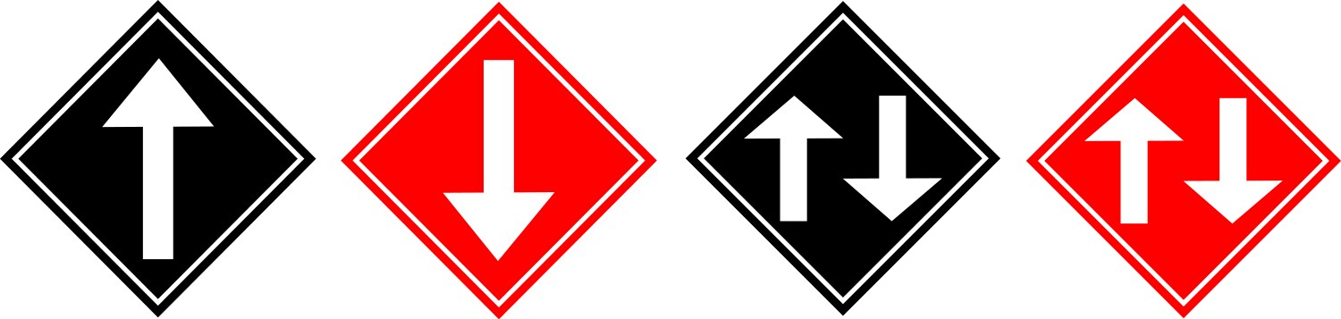 Uturn traffic road sign isolate on white Vector Image