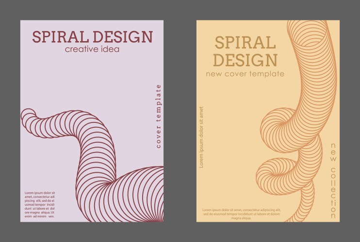 Three-dimensional spiral effect the dynamic shape Vector Image