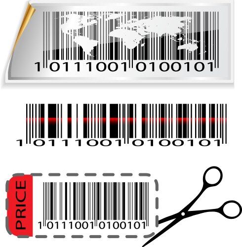 Map scales graphics for measuring distances Vector Image