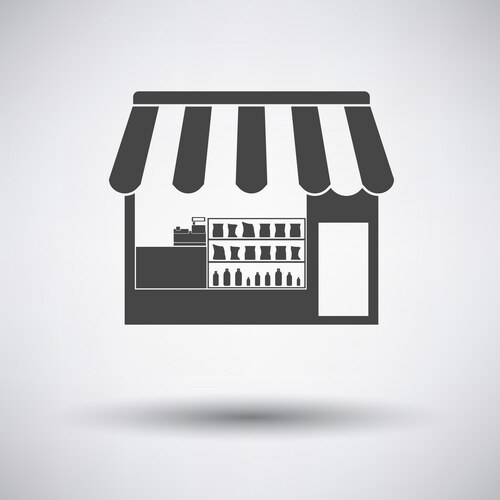 Tent shop icon Royalty Free Vector Image - VectorStock