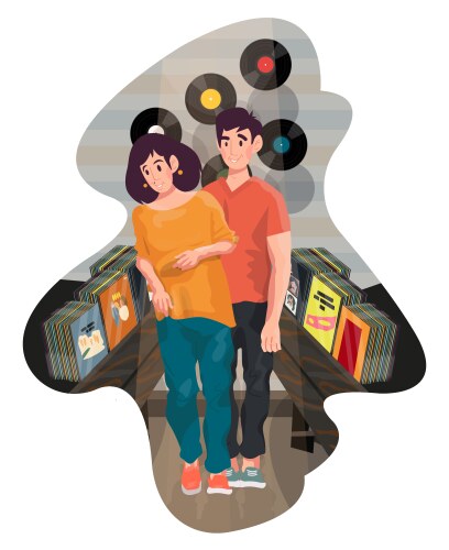 Cartoon Records Vinyl Vector Images (over 1,700)
