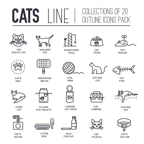Cat font Royalty Free Vector Image - VectorStock