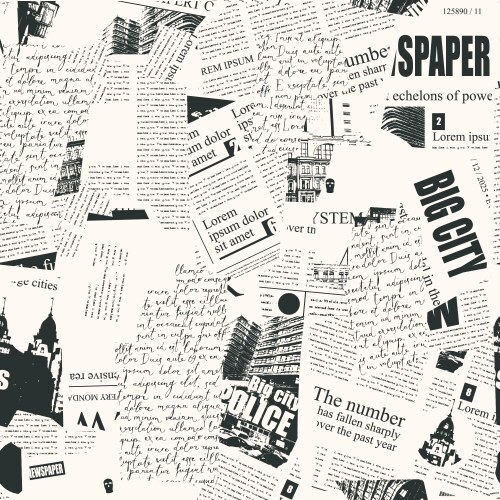 Newspaper border Royalty Free Vector Image - VectorStock