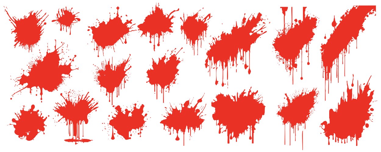 Cartoon Blood Splatter Vector Images (over 1,000)