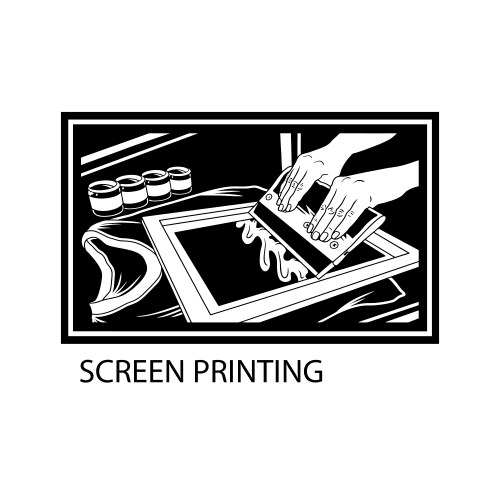 Screen printing Royalty Free Vector Image - VectorStock