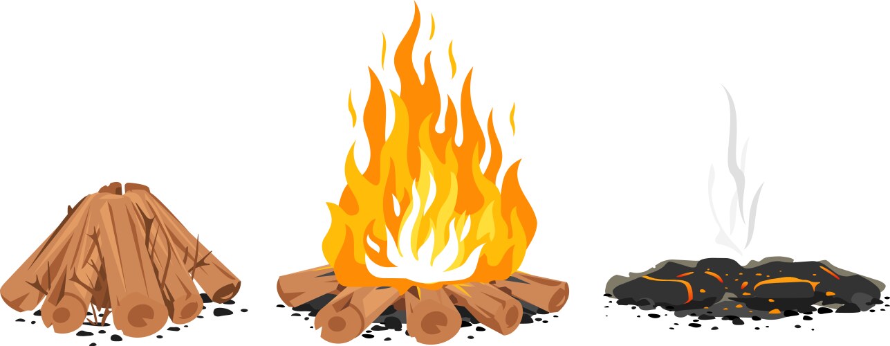 Campfire Royalty Free Vector Image - VectorStock