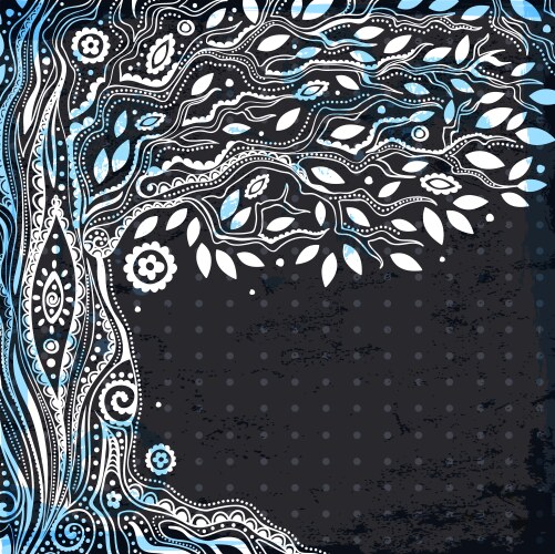 Beautiful vintage hand drawn tree of life Vector Image