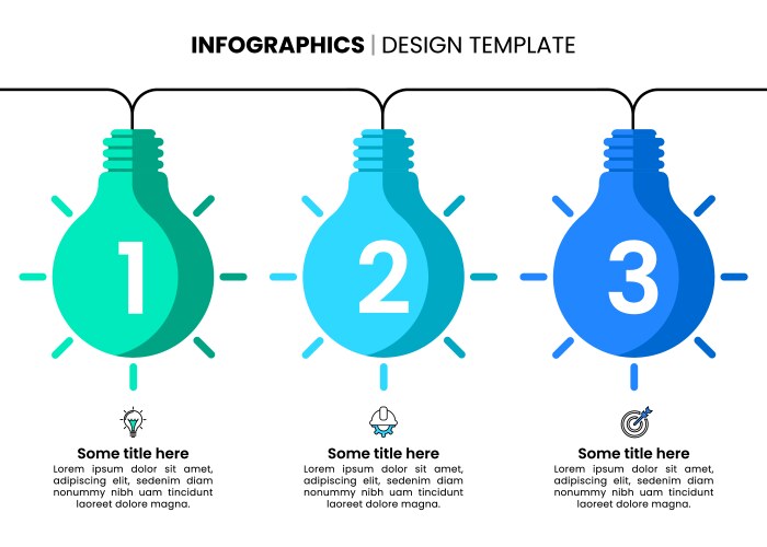 Infographic template 3 connected rectangles Vector Image
