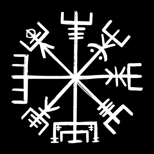 Vegvisir Viking Runes Vector Images (over 320)