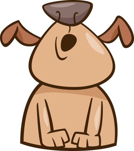 Poor hungry dog cartoon Royalty Free Vector Image