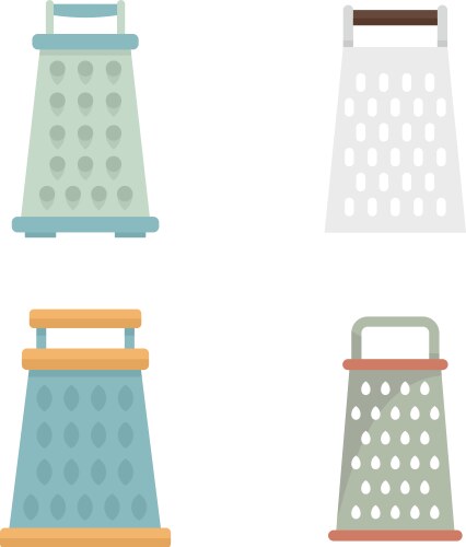 Grater icon flat style Royalty Free Vector Image