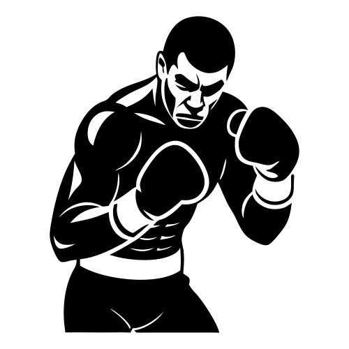 Boxing poses hook Royalty Free Vector Image - VectorStock