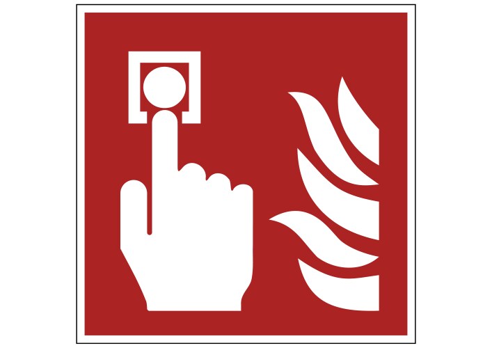 Fire extinguisher sign Royalty Free Vector Image