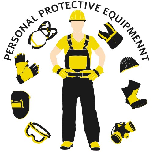 Personal protective equipment Royalty Free Vector Image