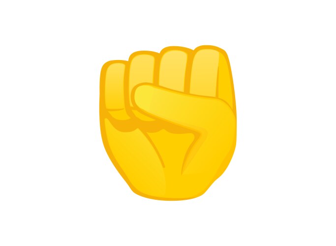 Raised fist set Royalty Free Vector Image - VectorStock