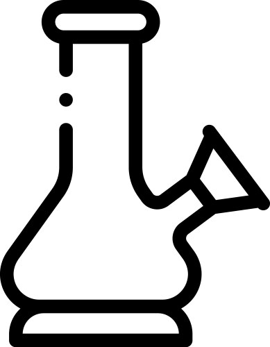 Cigar icon thin linear style design isolated Vector Image