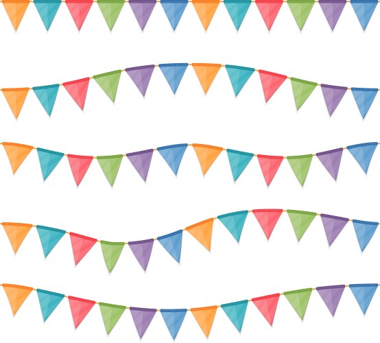 Seamless banner with flags Royalty Free Vector Image