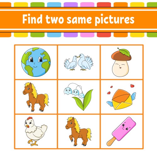 Match Pictures Task Vector Images (over 4,700)