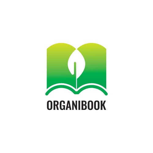 Open book seed plant logo Royalty Free Vector Image