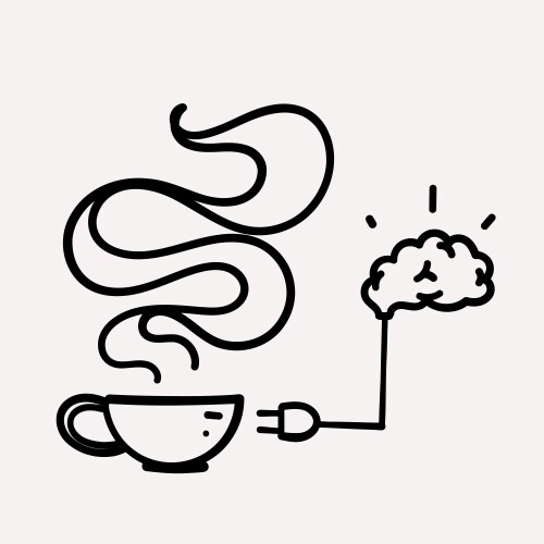 Human brain hand drawn outline doodle icon Vector Image