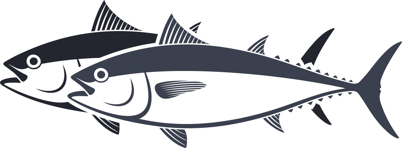 Tackles for catching tuna Royalty Free Vector Image