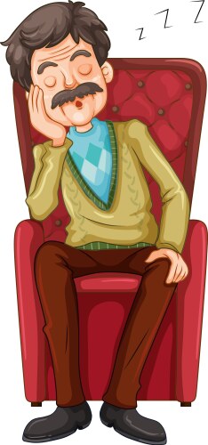 Cartoon Old Man Sleep Vector Images (over 280)