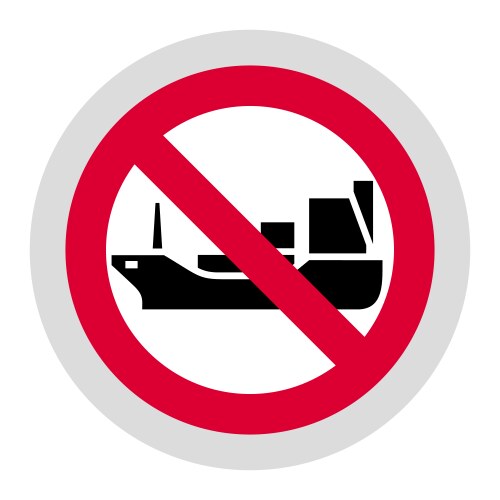 No beer prohibited sign forbidden modern sticker Vector Image