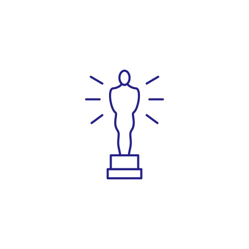Oscar statue Vector Images & Graphics for Commercial Use | VectorStock