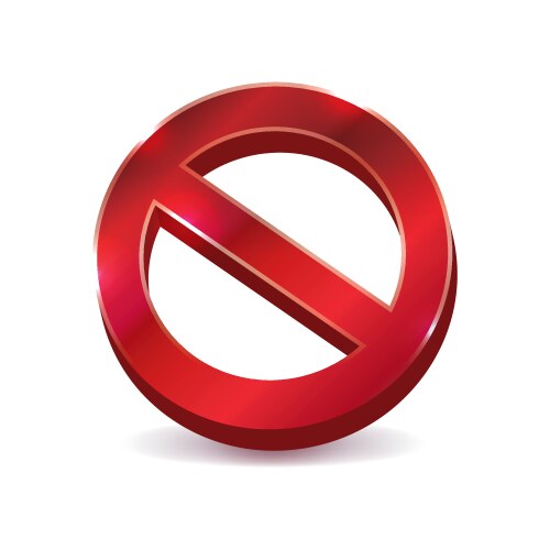 No audio icon sign noise realistic 3d Royalty Free Vector