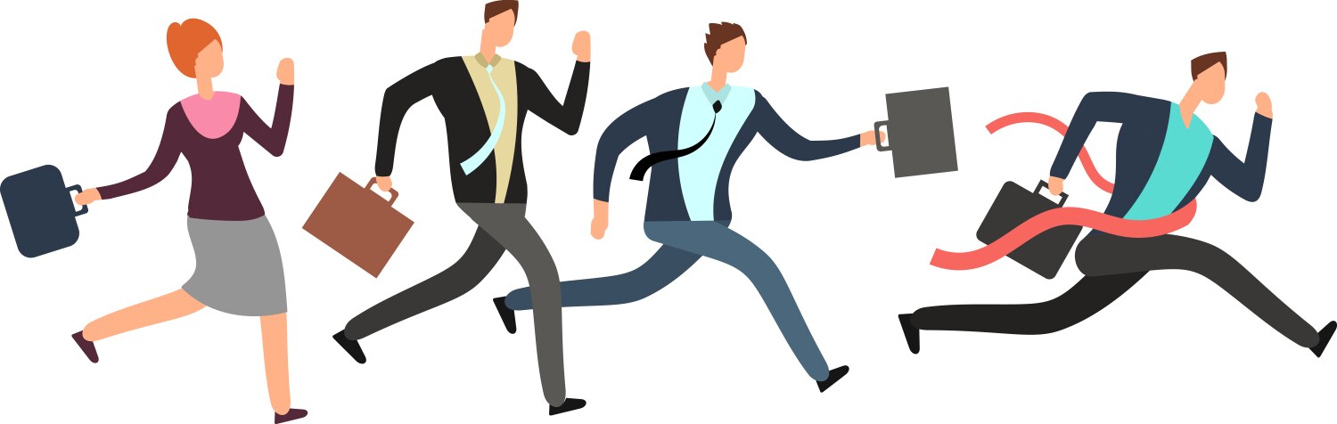 Leadership corporate race business competition Vector Image
