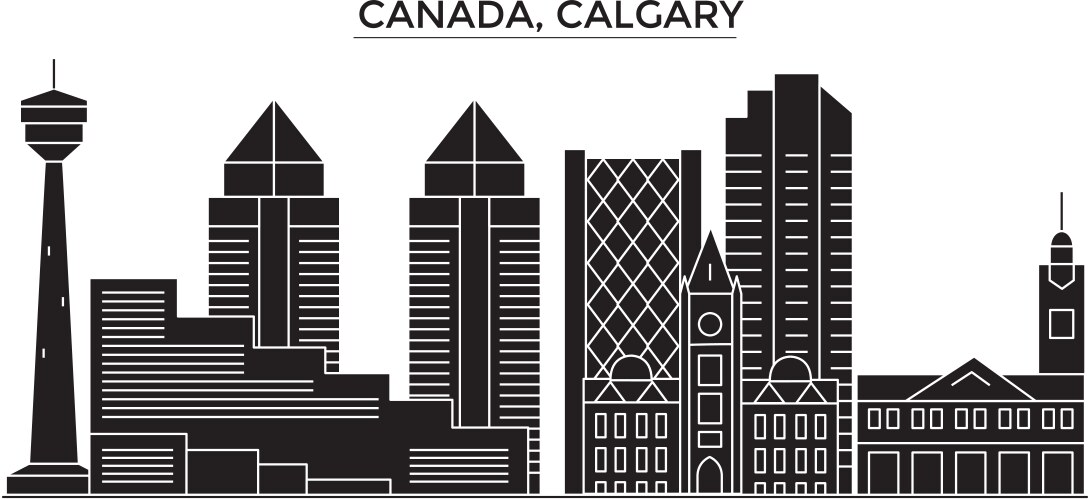 Architecture Calgary Canada City Skyline Vector Images (over 150)