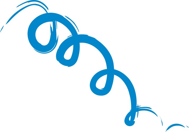 Curve drawing doodle Royalty Free Vector Image