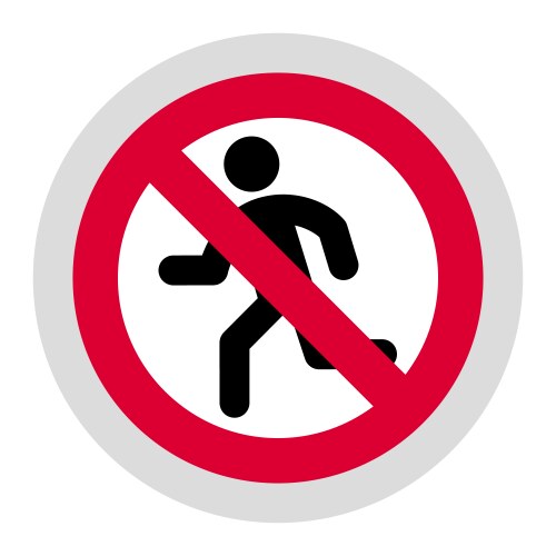 No trash can sign sticker with text inscription Vector Image
