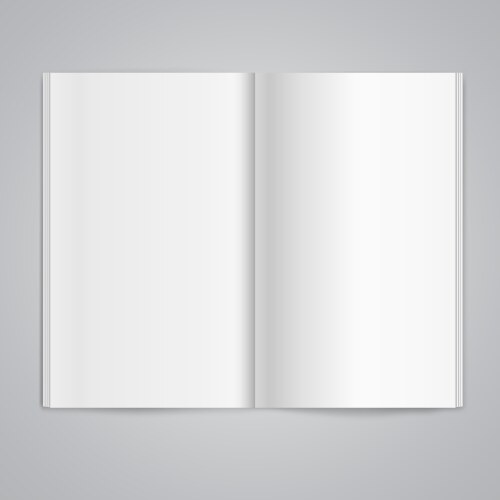 Blank empty magazine template Royalty Free Vector Image