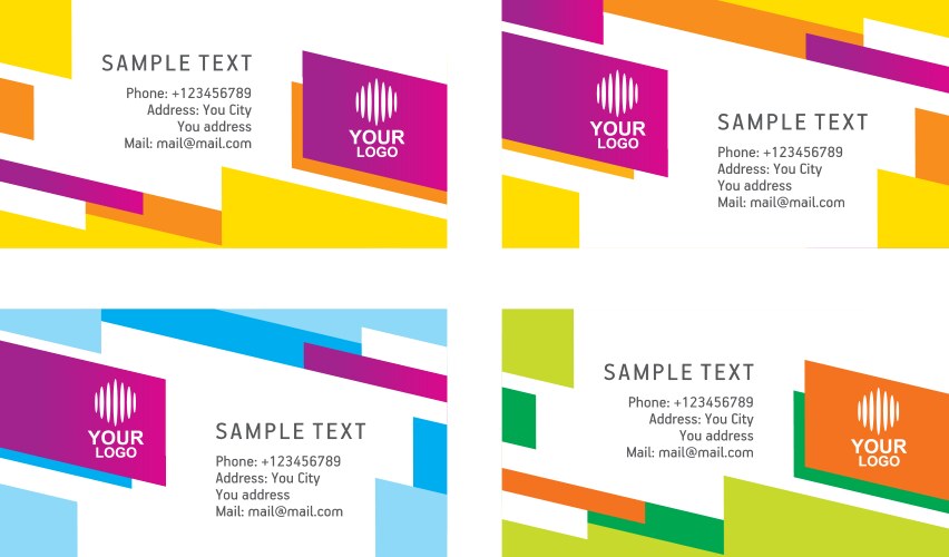 Book store set business cards Royalty Free Vector Image