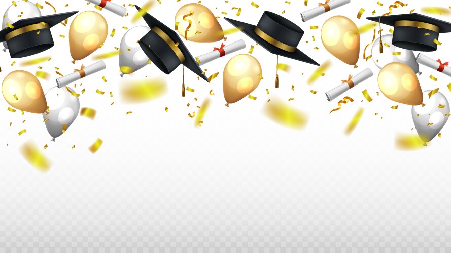 Gold Graduation Cap Vector Images (over 2,900)