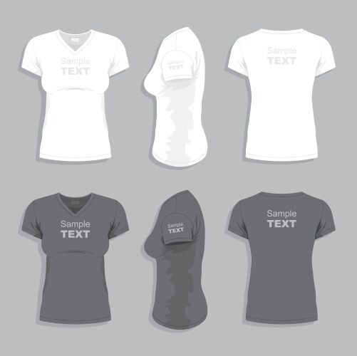 Women T-Shirt Template Vector Images (over 4,900)