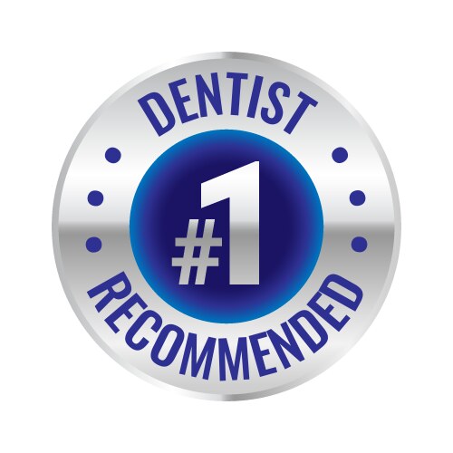 Dentist recommended approved icon logo badge Vector Image