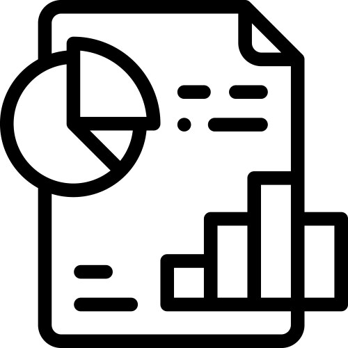 Arrow chart icon thin linear style design Vector Image