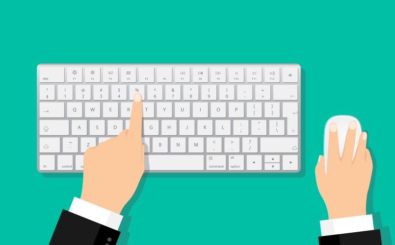 Computer Keyboard Cartoon Vector Images (over 11,000)