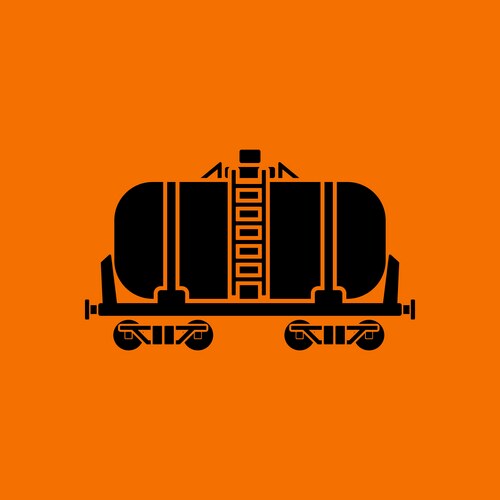 Oil railway tank icon Royalty Free Vector Image