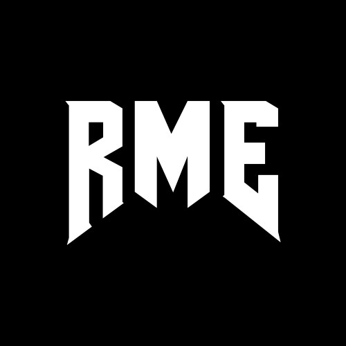 Rme logo letter design Royalty Free Vector Image