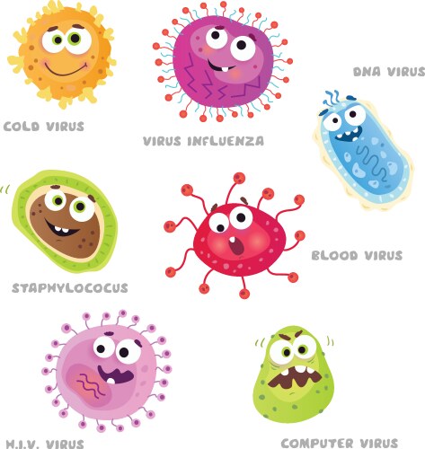 Virus Cartoon Vector Images (over 89,000)