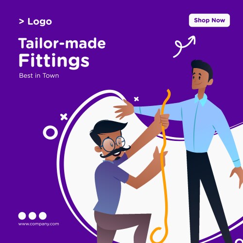 Ladies fashion tailor roll up banner design Vector Image