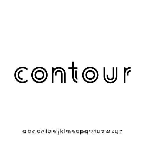 High speed universal font fast sport futuristic Vector Image