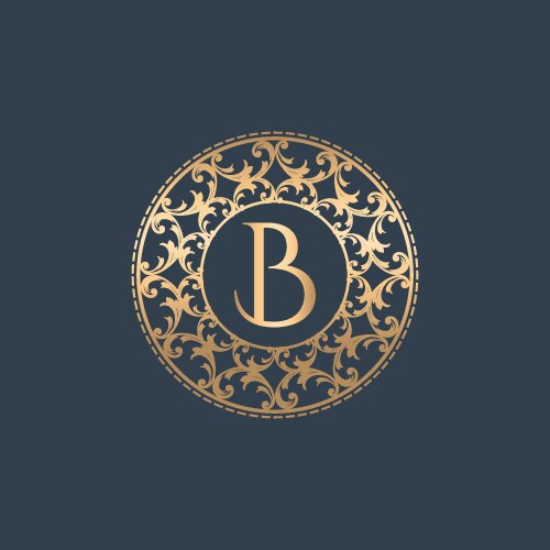 Abstract luxury logo design template in trendy Vector Image
