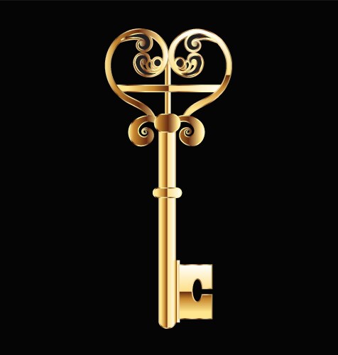 Gold key Vector Images & Graphics for Commercial Use | VectorStock