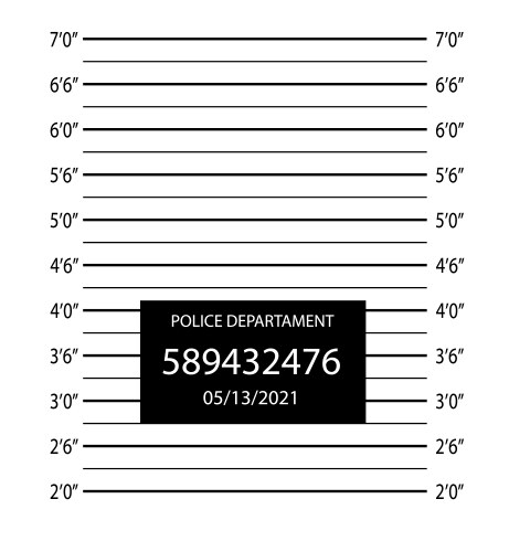 Police lineup or mugshot background Royalty Free Vector