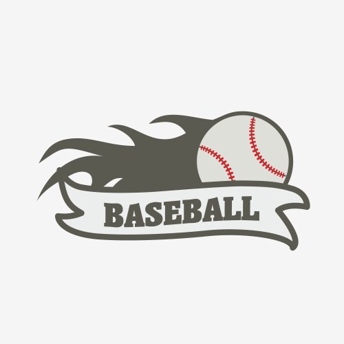 Baseball logo Royalty Free Vector Image - VectorStock